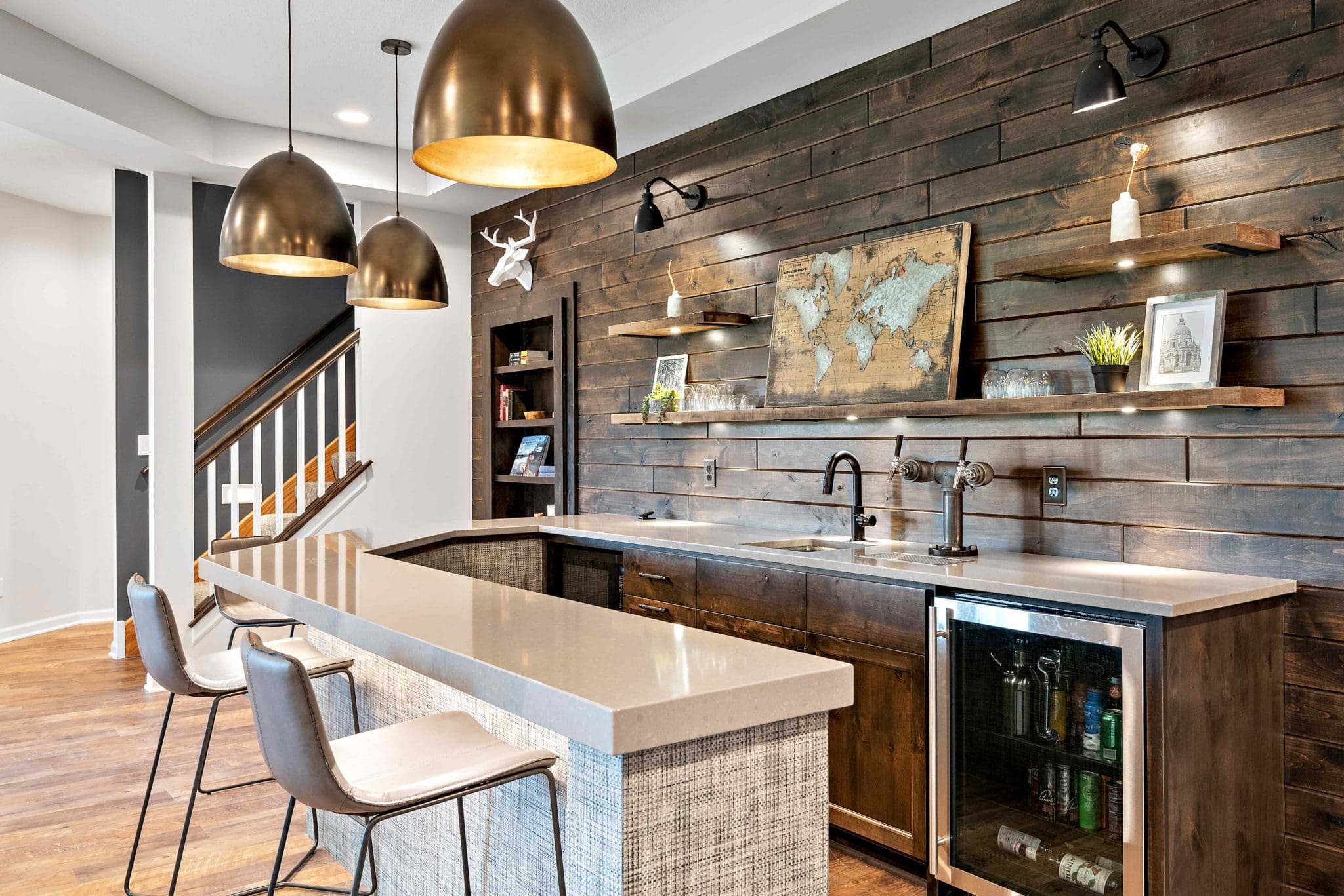 Wet Bar Design | Wet Bar Basement Ideas | FBC Remodel